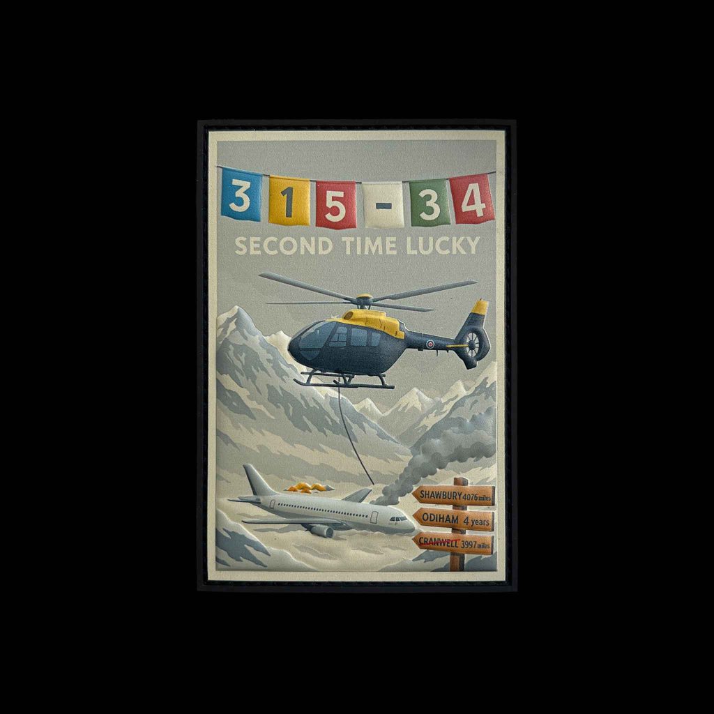 1FTS 'Second Time Lucky' PVC Patch - Runway25